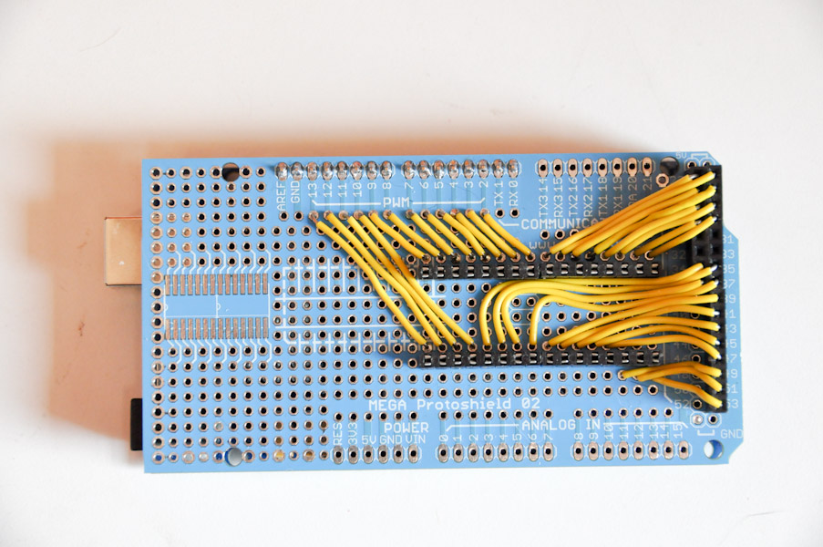 8×8 LED matrix control on an Arduino Mega – code, circuits, & construction